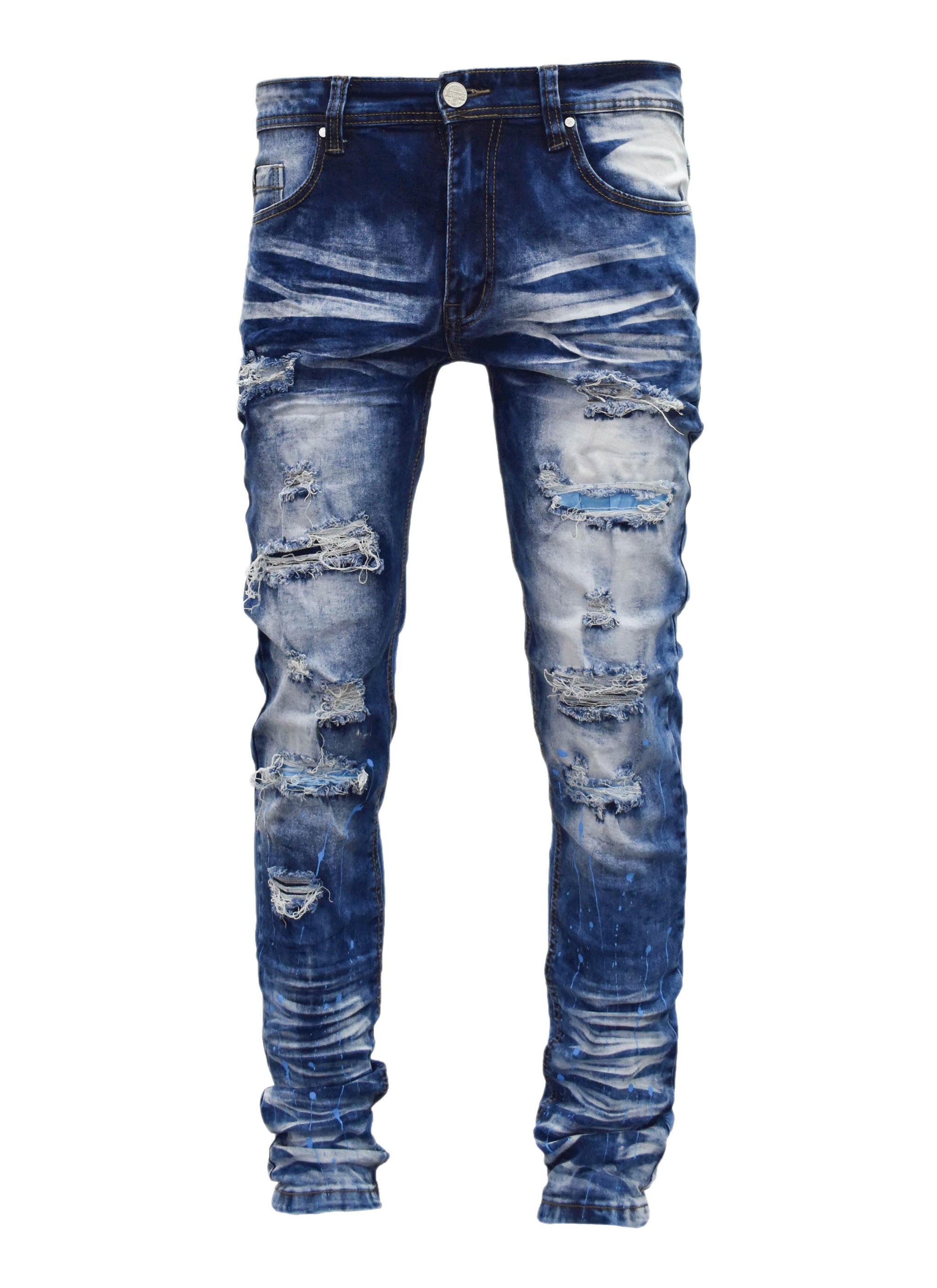 S2631 Ripped Paint Denim