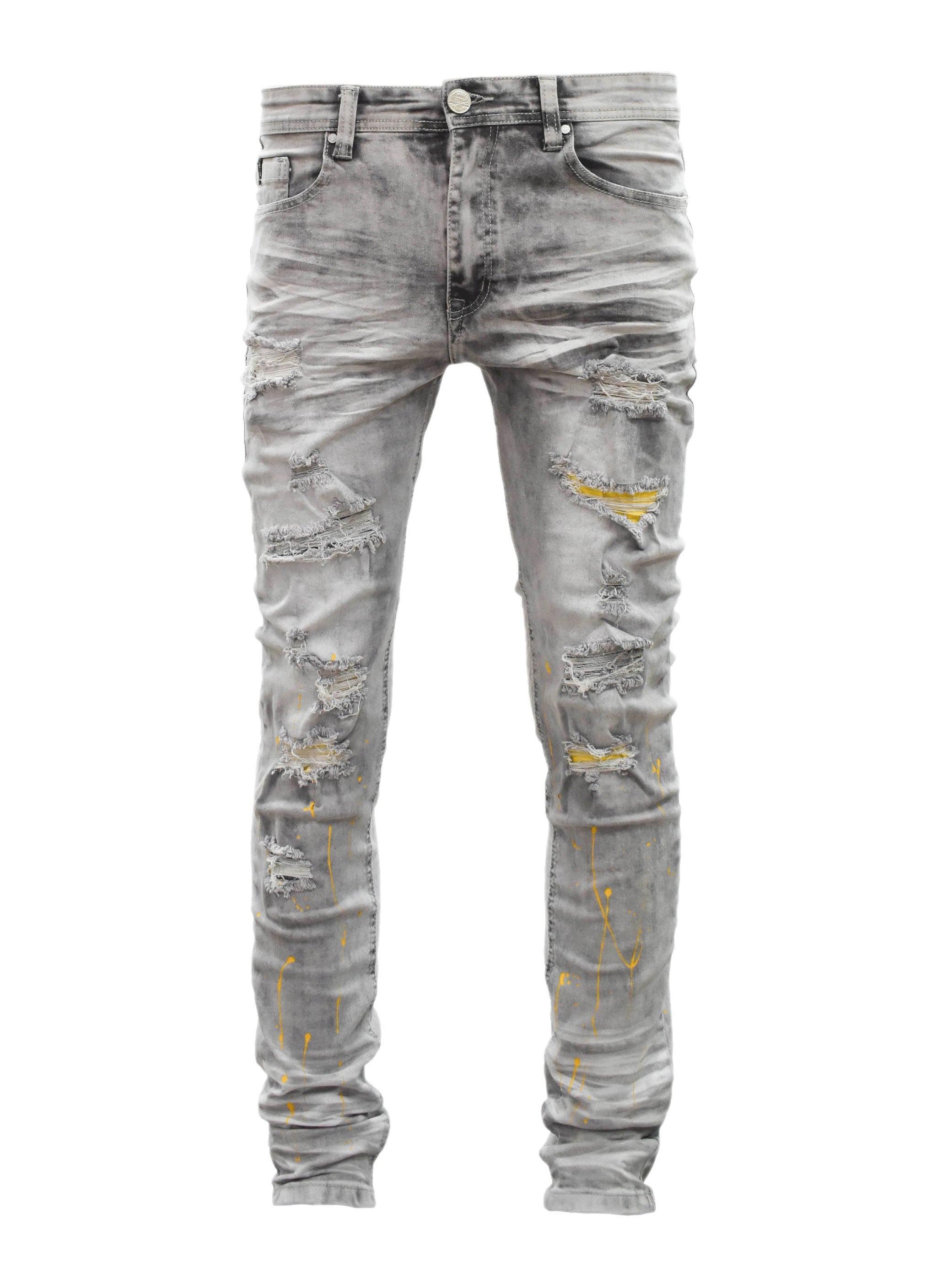 S2631 Ripped Paint Denim